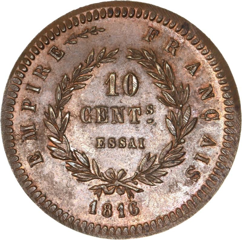 Pièce Napoléon II - ESSAI 10 centimes 1816 | Olivier Goujon Numismatique