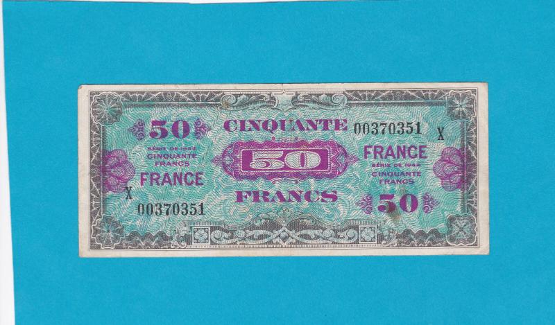 Billet 50 Francs France - 1945 - Série X